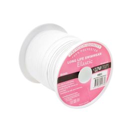 Buy Uni Trim Elastic Swimwear Woven 6mm X 100m White Roll Unitrim N4950-6